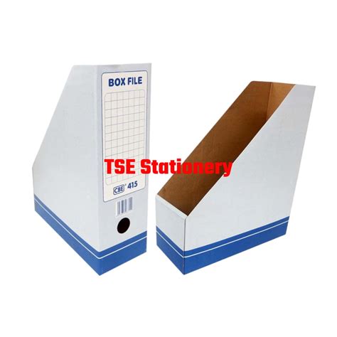 Cbe 415 Magazine File Holder Cardboard Kraft Paper Box File Organizer Shopee Malaysia