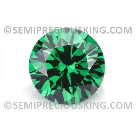 Green Nano Created 1mm Round Brilliant Facet Cut Aaaa Excellent Quality