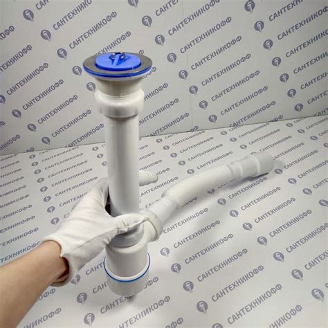 Сифон бутылочный NOVA 1 1/2" - 40/50 с отводом для стиральной машины,с ...