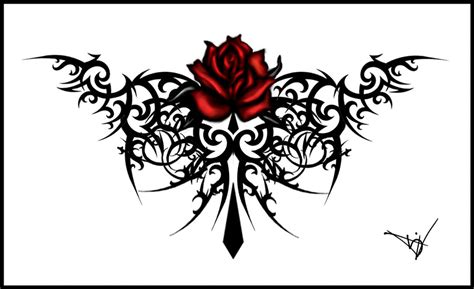 Gothic Rose Drawing At Explore Collection Of