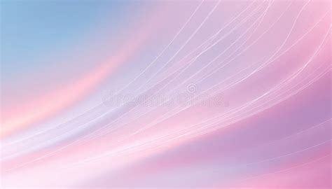 Abstract Pastel Dream A Serene Visual Symphony In Pink And Blue Hues Stock Illustration