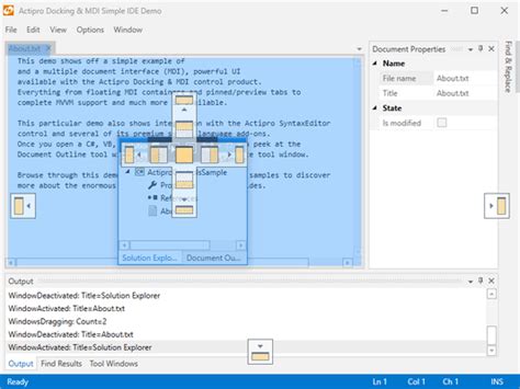 Actipro Wpf Essentials （英語版） のスクリーンショット