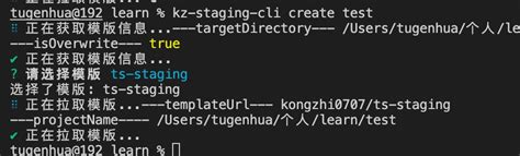 GitHub kongzhi kz staging cli 从零搭建一个前端脚手架命令行工具