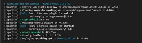 Ionic Capacitor How To See Console When Running On Android Emulator