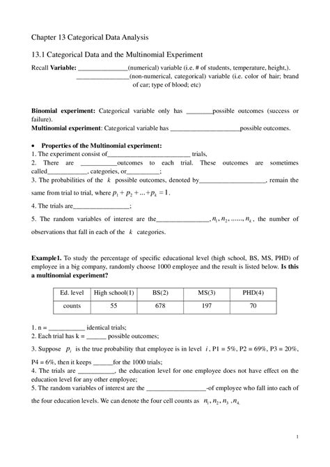 Exam 1 Review Sheet Introduction To Statistics Ii Sta 3123 Exams Statistics Docsity