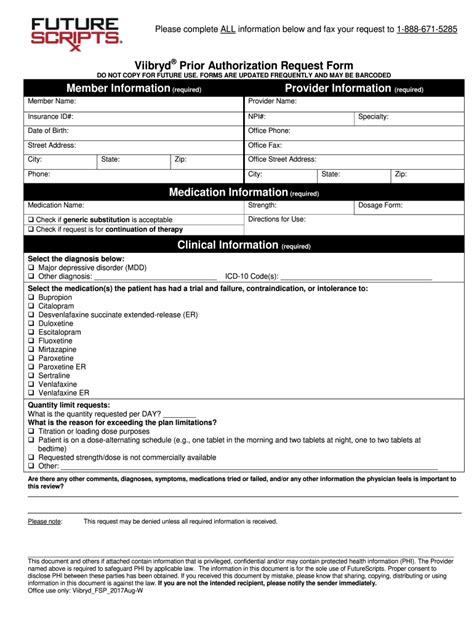 Fillable Online Zinbryta Prior Authorization Request