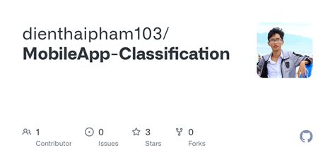 Github Dienthaipham103mobileapp Classification
