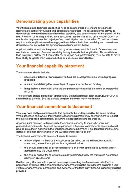 42 Effective Capability Statement Templates Examples