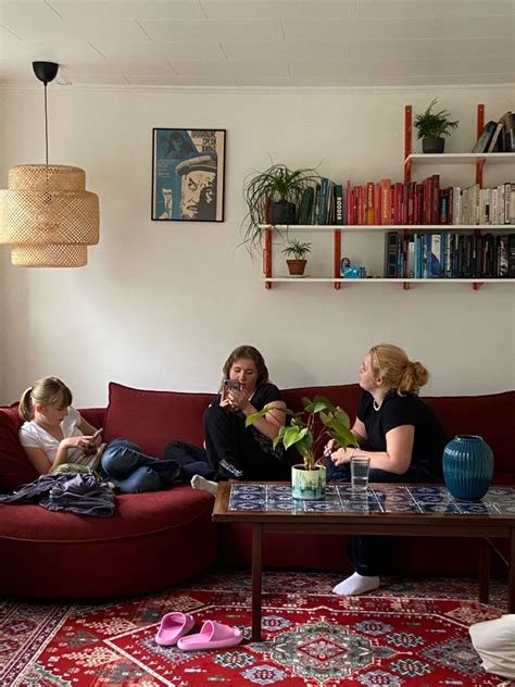 Milla Iuel Hersoug Millaiuel • Instagram Profile Red Couch Living