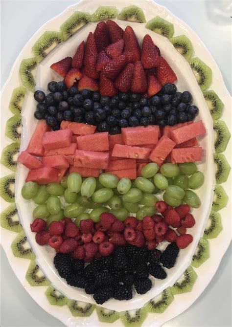 Cutefetti Easter 🐣 Egg Fruit 🍉 Platter Source Unknown Facebook