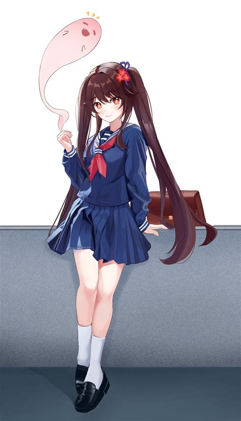 Hu Tao And Boo Tao Genshin Impact Drawn By Prana Prana Danbooru