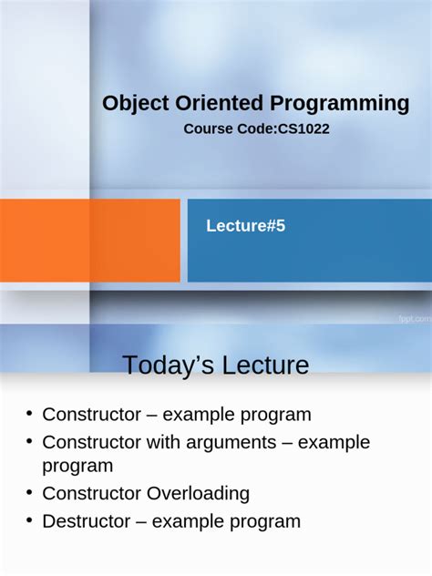 lec 05 constructors destructors 1 pdf constructor object