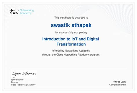 Swastik Sthapak On Linkedin Cisco Iot Digitaltransformation Learning