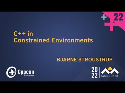 free video c in constrained environments from cppcon class central