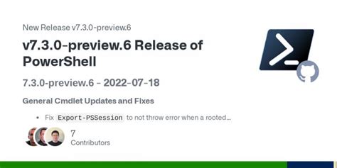 Powershell 730 Preview 6 Released