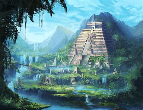 Forest City Fantasy City Fantasy Landscape Forest City