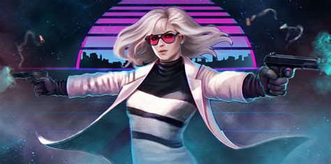 4840x2400 Resolution Atomic Blonde Charlize Theron Art 4840x2400