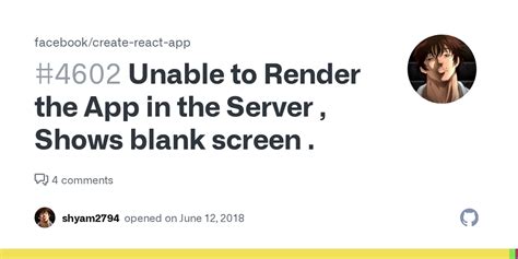 Unable To Render The App In The Server Shows Blank Screen · Issue