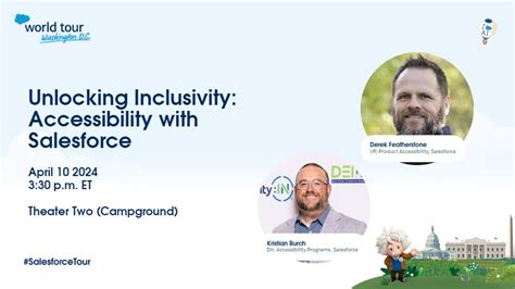 Salesforce Accessibility On Linkedin 🌍 Heading To World Tour Dc Next Week Dont Miss This