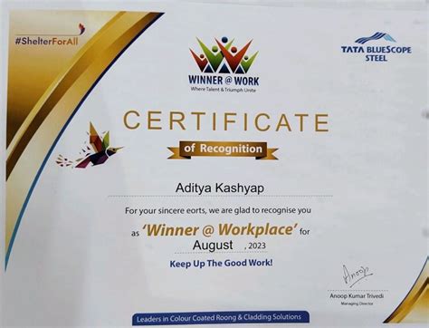 Careermilestone Thankful Aditya Kashyap