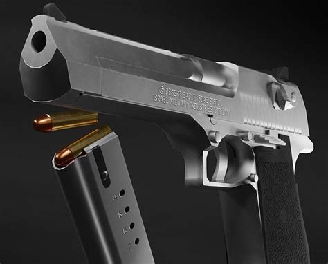 3d Model Desert Eagle Mark Vii 50ae Game Ready Vr Ar Low Poly