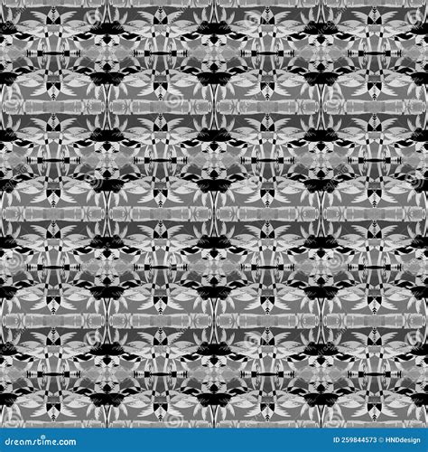 Repeated Pattern With Abstract Shapes Useful For Fabric Background Wallpaper Design Suitable