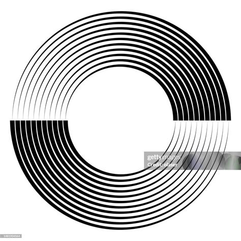 Two Semicircles Concentric Circular Pattern With Copy Space High Res Vector Graphic Getty Images