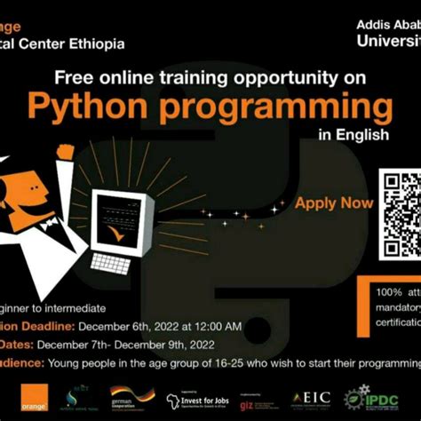 Selamawit Getachew On Linkedin Python Programming Training Opportunity Thankyou