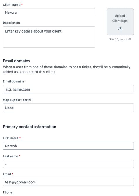 Create Clients Freshservice Msp