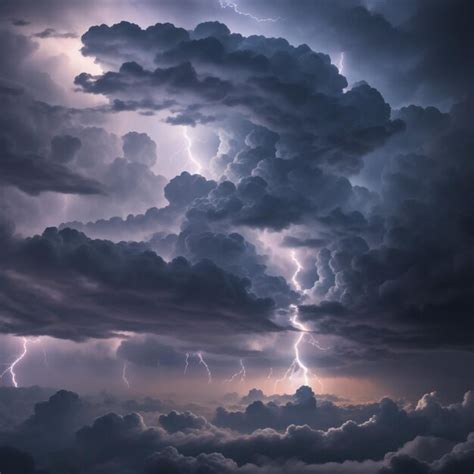 Premium Ai Image Lightning That Came To The Islands Of Asia With The Typhoon