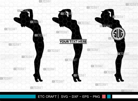 Retro Girl Monogram Sexy Girl Svg Graphic By Pixel Elites · Creative
