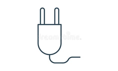 Plug Wire Two Pin Socket Icon Vector Image Can Also Be Used For Energy And Technology Stock