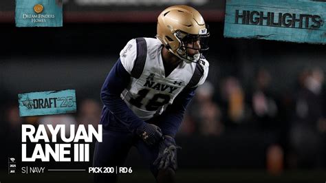 S Rayuan Lane Iii Highlights 2025 Nfl Draft Jacksonville Jaguars