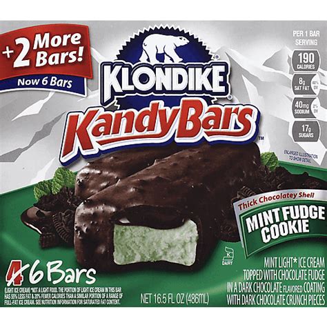 Klondike Kandy Bars Mint Fudge Cookie 6 Pack 6 Ea Frozen Foods Grants Supermarket