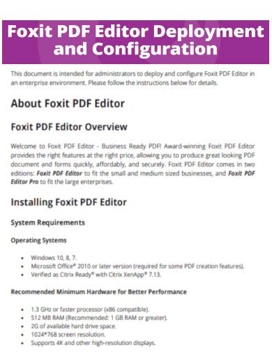 11 free foxit pdf editor samples to download