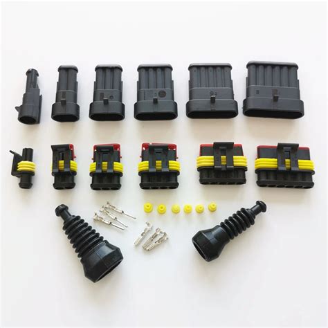High Quality Amp Superseal 1p2p3p4p5p6p Automotive Waterproof Male