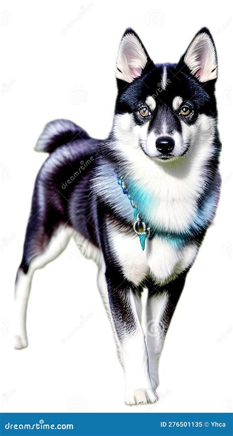 Alaskan Klee Kai Illustration Artificial Intelligence Artwork Generated