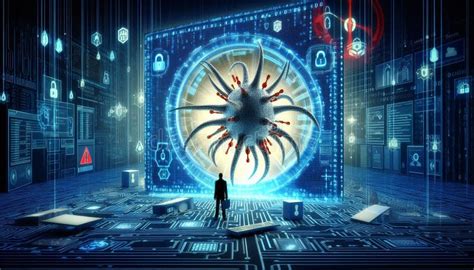 Digital Representation Of A Computer Virus Concept Stock Illustration Illustration Of Virus