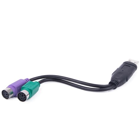 Usb To Ps Cable Male To Female Ps Adapter Converter Extension Cable For Keyboard Mouse