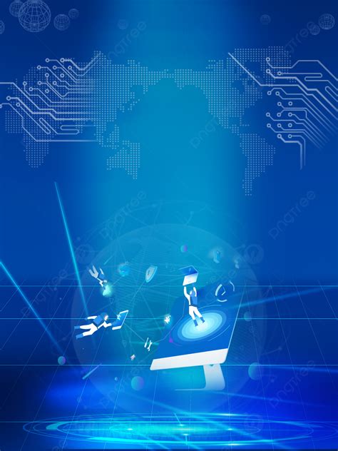 Gambar Latar Belakang Rangkaian Data Komputer Berteknologi Tinggi
