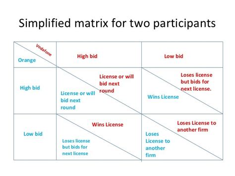 Game Theory And 3g License Auction