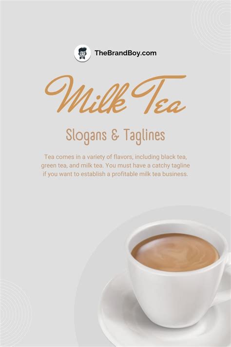 855 Catchy Tea Slogans Collection Milktea Tagline