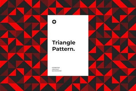 Premium Vector Abstract Red Triangle Pattern
