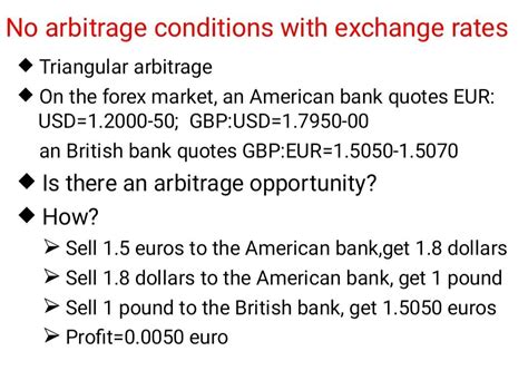 Solved No Arbitrage Conditions With Exchange Rates Chegg