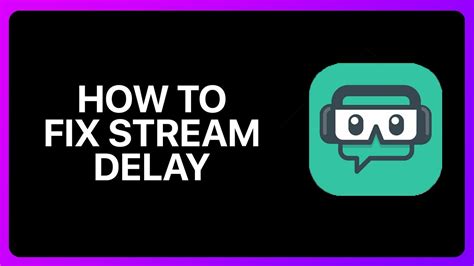 How To Fix Stream Delay On Streamlabs Tutorial - YouTube