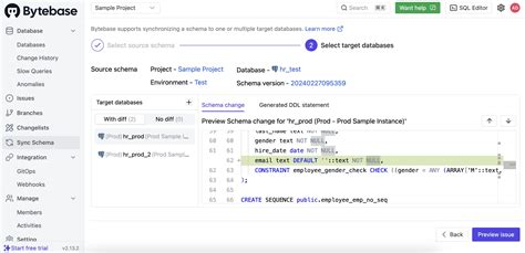 How To Synchronize Database Schemas Bytebase Docs