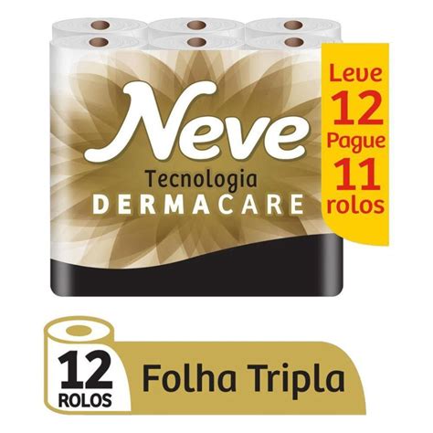 Papel Higienico Neve Neutro Supreme Folhas Tripla Pague 11 Leve 12 Rolos Shopee Brasil
