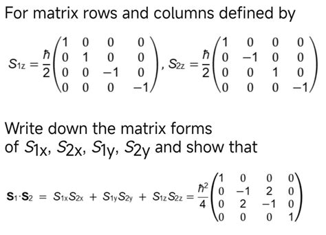 Solved For Matrix Rows And Columns Defined By Chegg