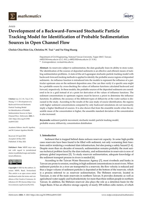 Pdf Development Of A Backward Forward Stochastic Particle Tracking