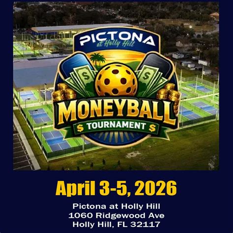 2026 Pictona Moneyball Florida Pickleball Tournaments